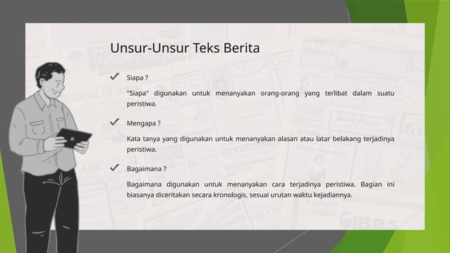 teks berita kurmer kelas VII.pptx struktur,unsur, jenis | PPT