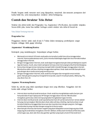 Teks debat lanjutan | PDF