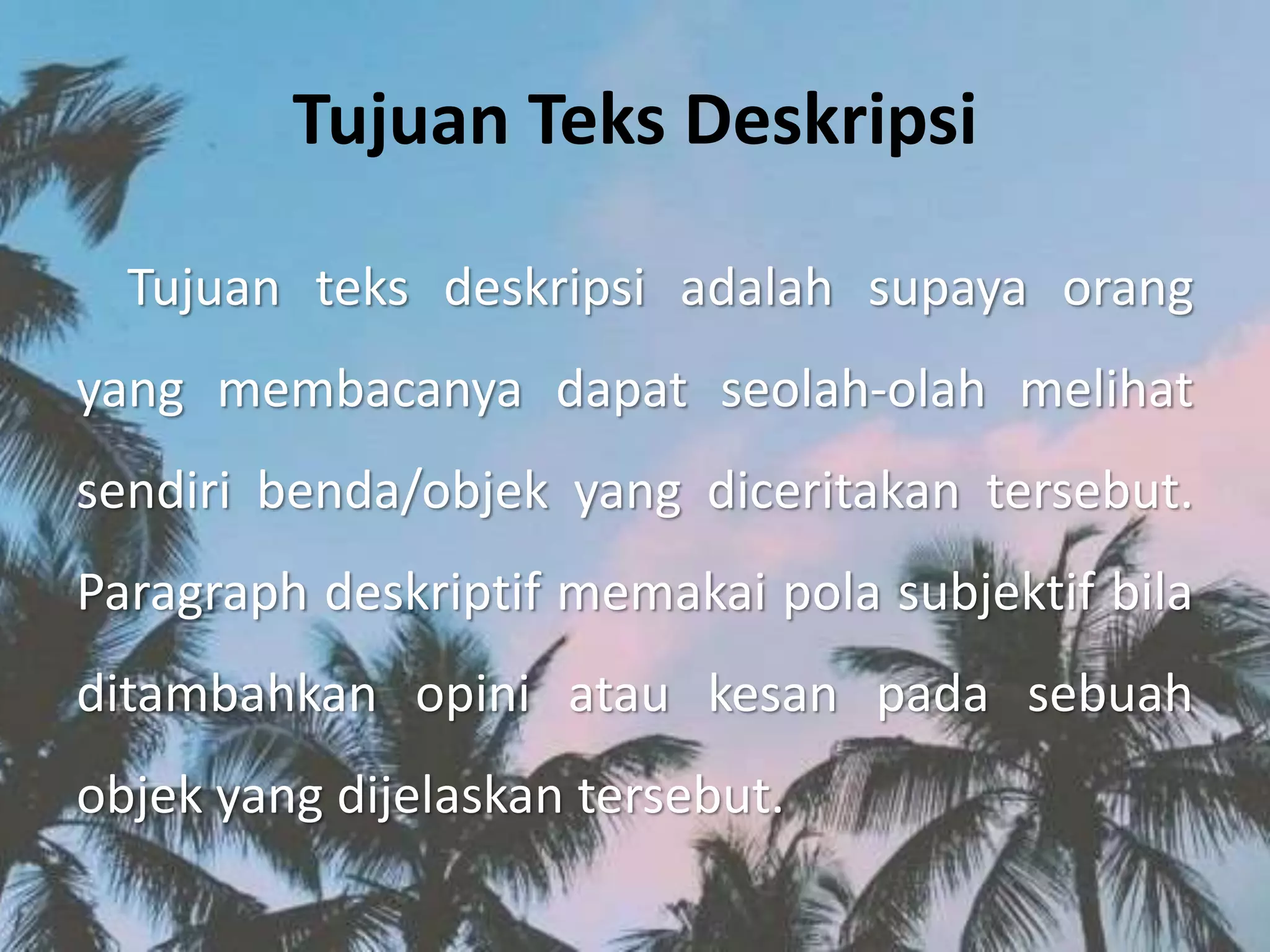 Teks deskripsi | PPTX