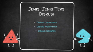 Teks diskusi. Macam-macam dan ciri-cirinya | PPTX