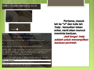 Teks editor (vim) | PPT
