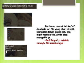 Teks editor (vim) | PPT