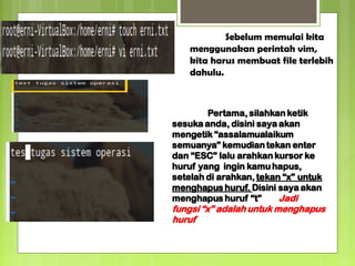 Teks editor (vim) | PPT