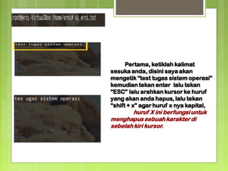 Teks editor (vim) | PPT