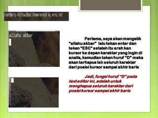 Teks editor (vim) | PPT