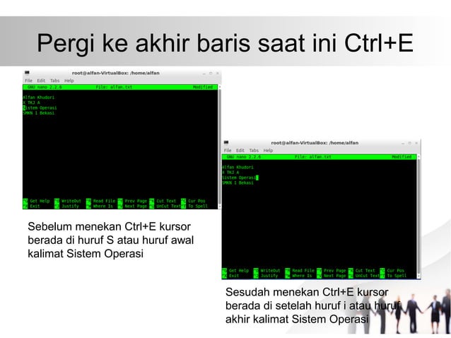 Teks editor nano linux | PPT