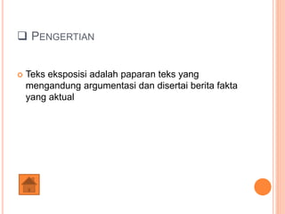 Teks eksposisi | PPTX