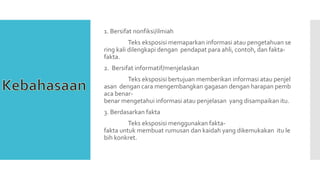 Teks eksposisi | PPTX