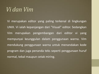 Teks Editor Vim | PPTX