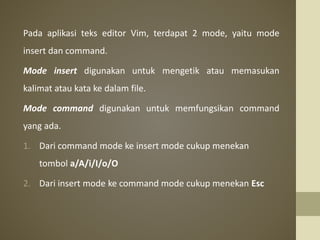 Teks Editor Vim | PPTX