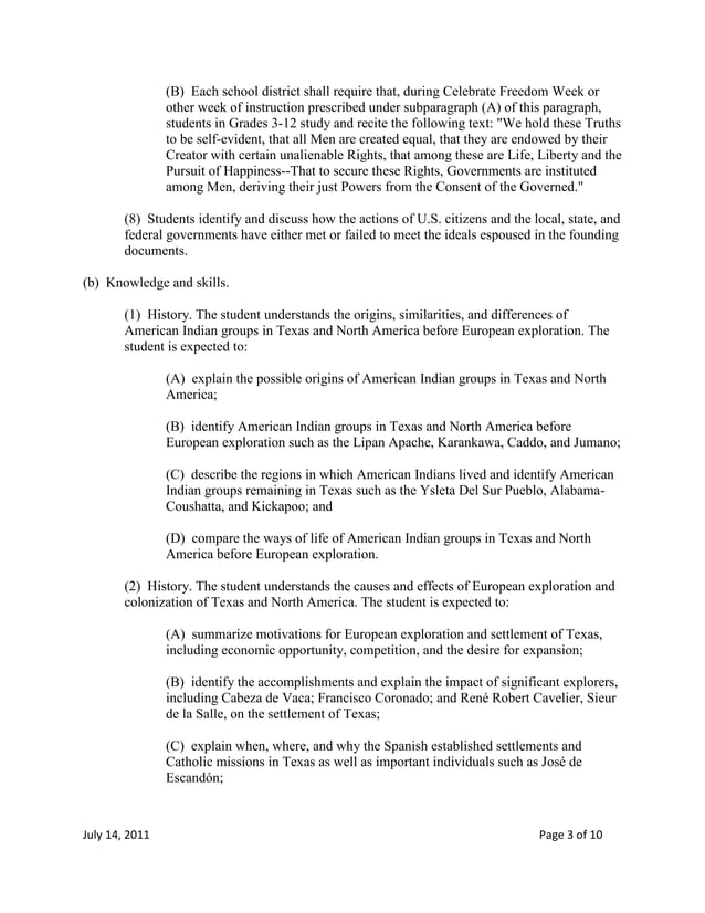 TEKS FOURTH GRADE 2011 2012 | PDF