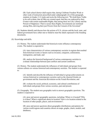 TEKS GRADE 6 2011 2012 | PDF