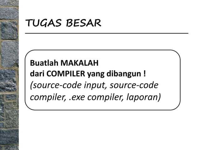 penanganan kesalahan, optimasi kode, tabel informasi (Teknik Kompilasi) | PPTX