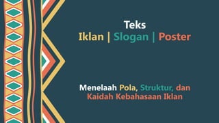 Teks Iklan kelas 8 kurikulum merdeka 2024 | PPTX