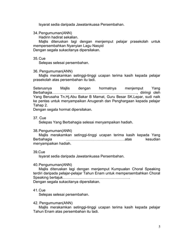 Teks juruacara | PDF