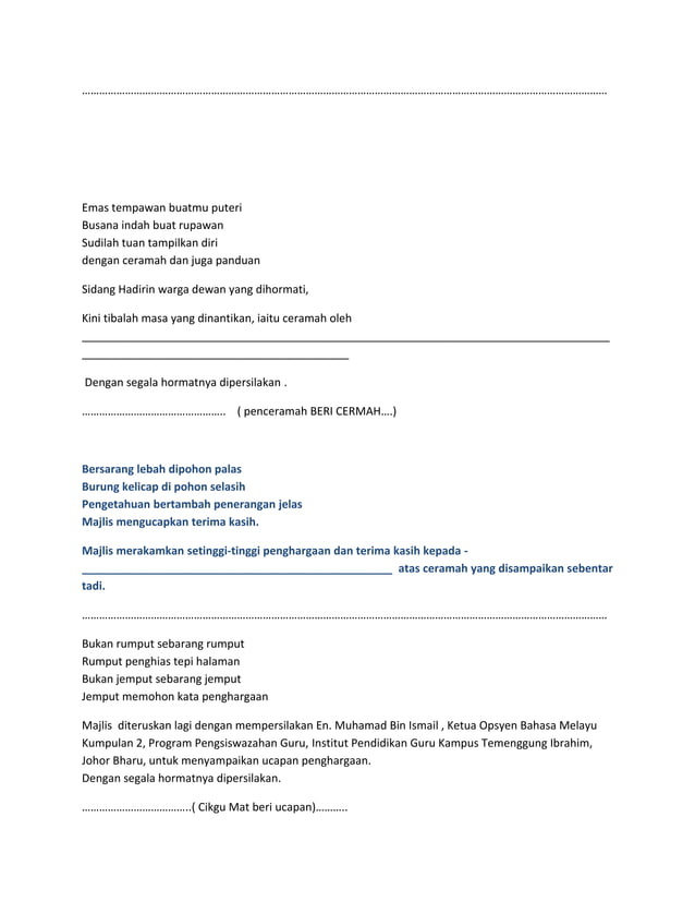 Teks juruacara | PDF | Free Download