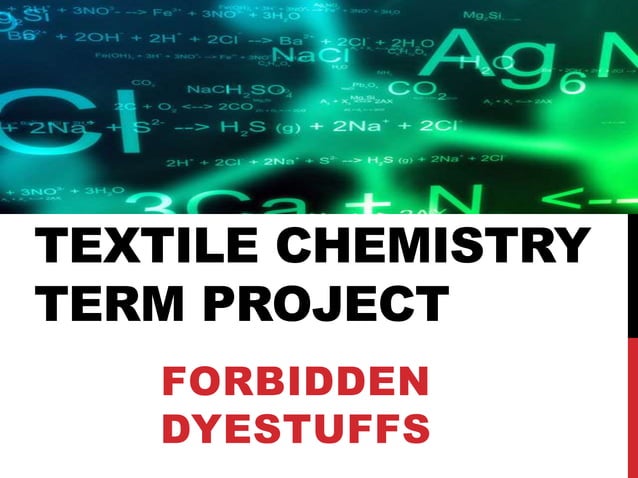 Textile Chemistry | PPTX | Chemistry | Science