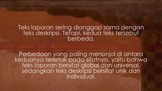 teks laporan | PPTX