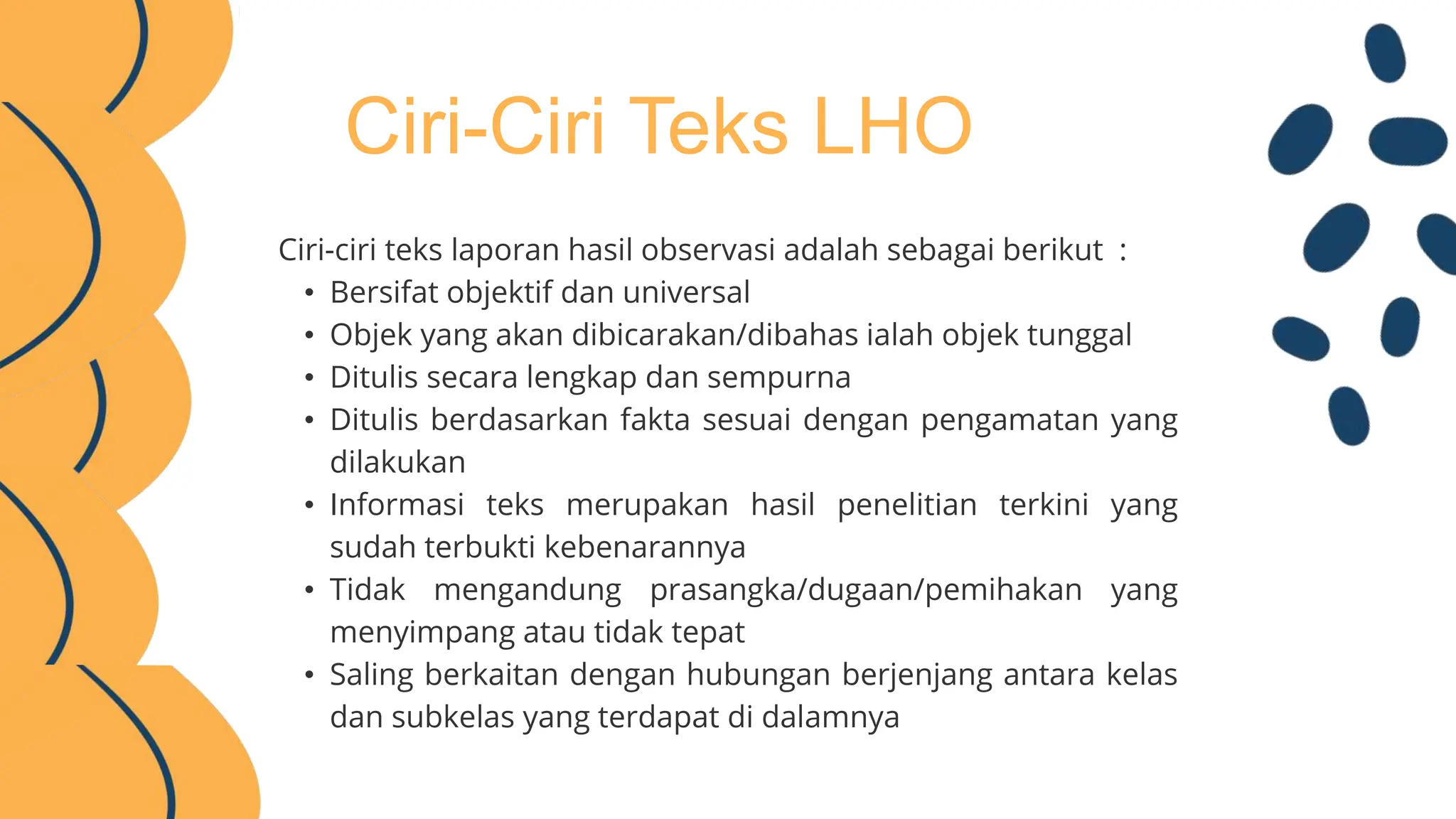 PRESENTASI MENGENAI TEKS LAPORAN HASIL OBSERVASI | PPTX