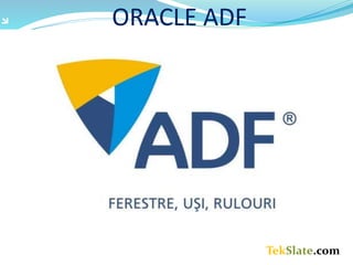 TeKslate Oracle ADF | PPTX | Databases | Computer Software and Applications