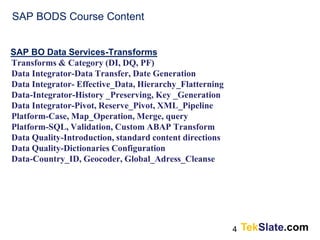 Te kslate sap bods | PPT