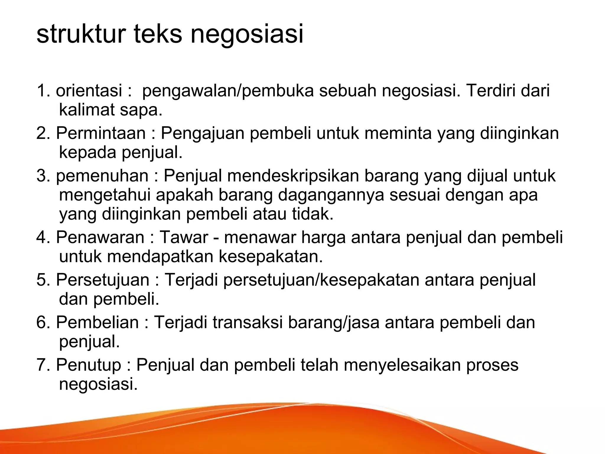 Teks negosiasi | PPT