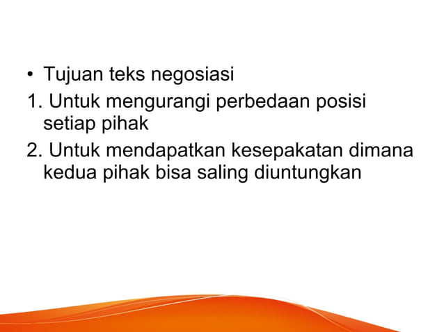 Teks negosiasi | PPT