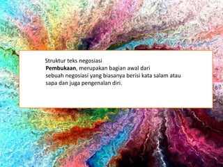 Teks negosiasi | PPTX