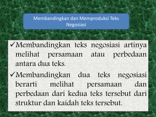 Teks negosiasi | PPTX