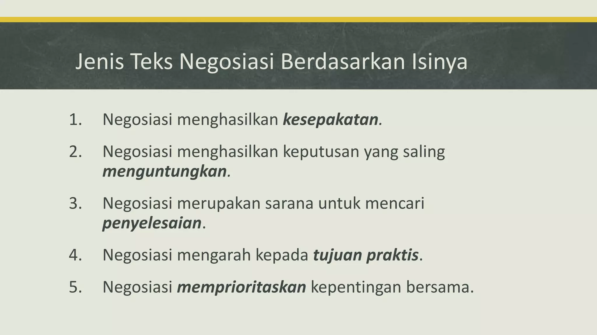 Bahasa Indonesia: Teks Negosiasi | PPTX