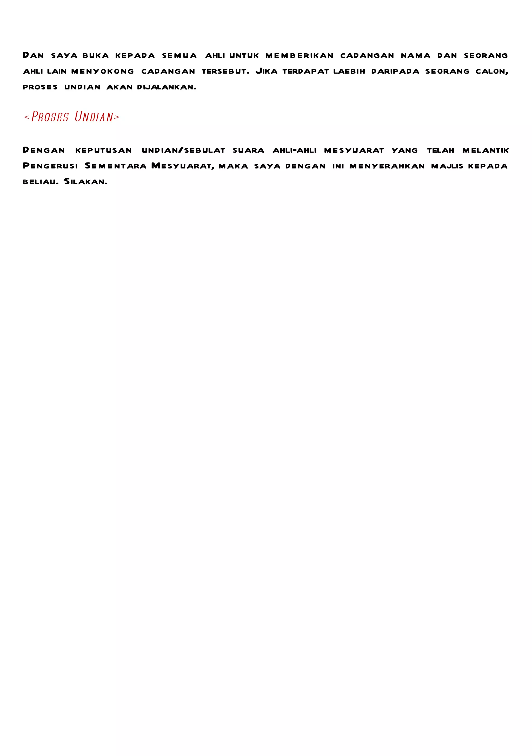 Teks pengacara majlis mesy agung pkj 2011 | DOC