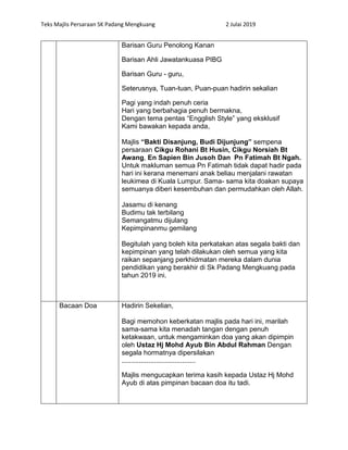 Teks Pengacara Majlis Persaraan 2 Julai 2019.docx