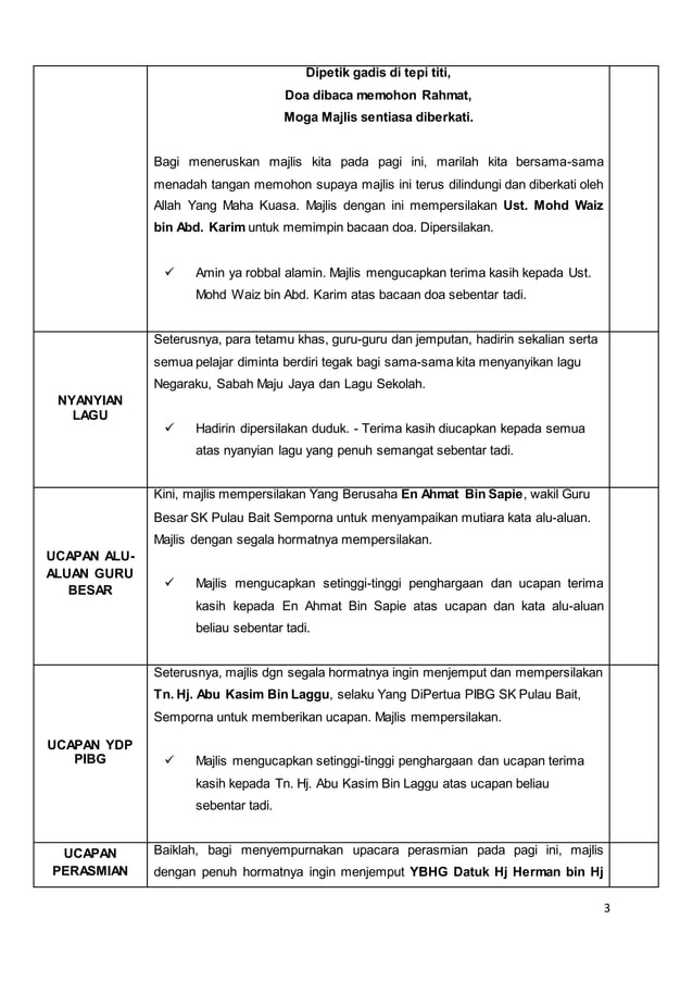 Teks pengacara sukan 2017 | DOCX