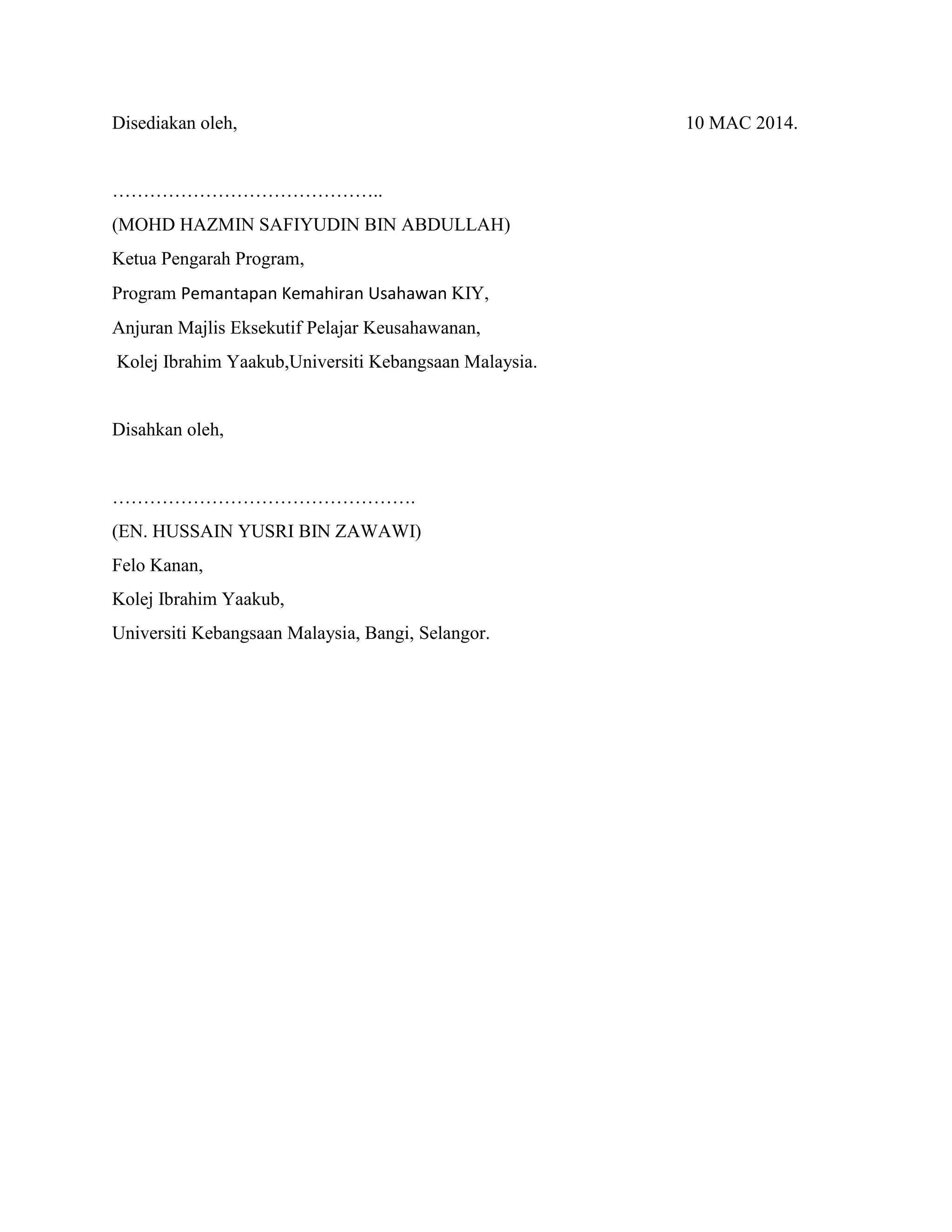 Teks perasmian | DOCX