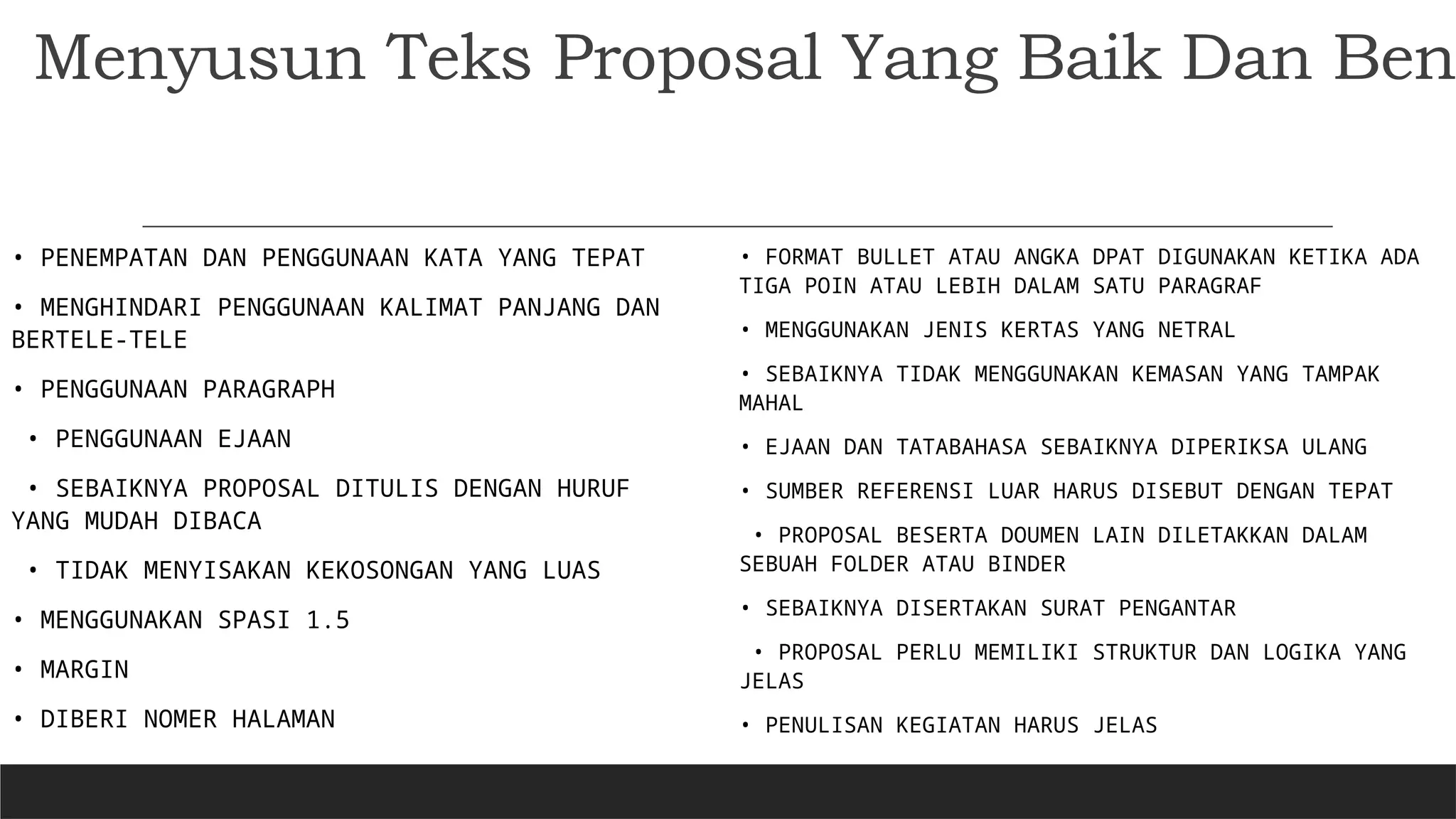 TEKS PROPOSAL akademik ppt pendidikan isbd | PPTX