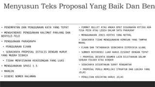 TEKS PROPOSAL akademik ppt pendidikan isbd | PPTX