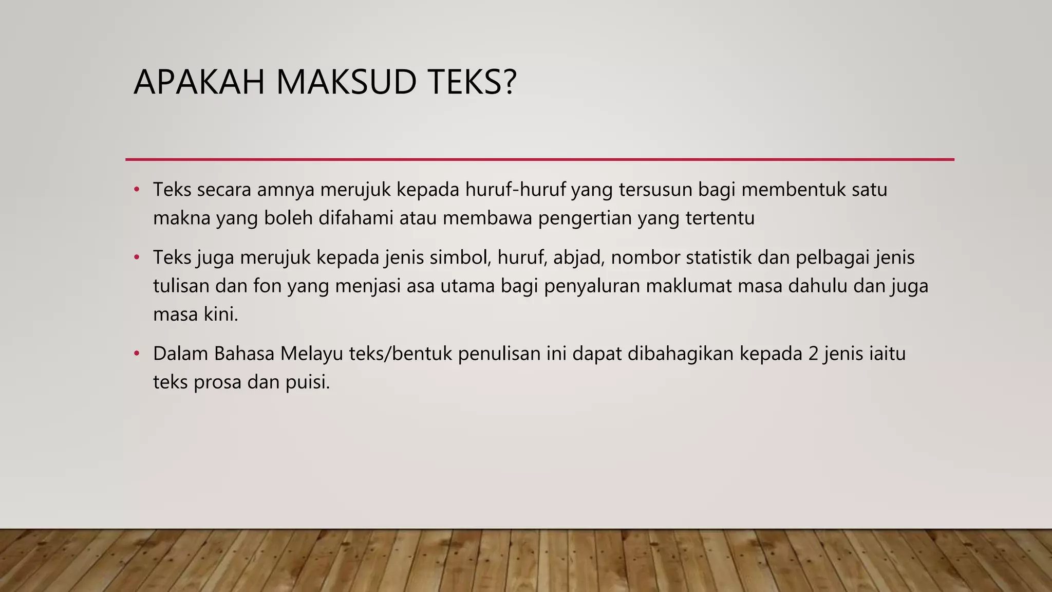 Teks prosa | PPTX