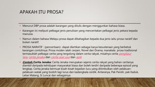 Teks prosa | PPTX