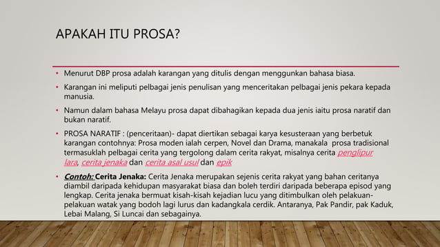 Kefahaman: Teks prosa | PPTX