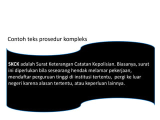 Teks prosedur | PPTX