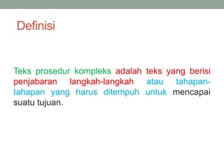 Teks prosedur | PPTX
