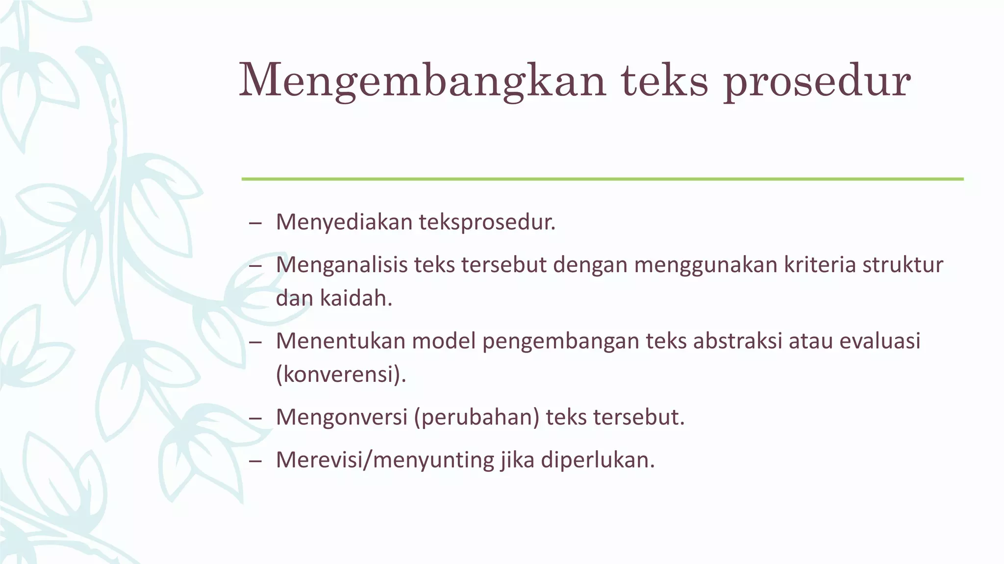 Teks prosedur. | PPTX