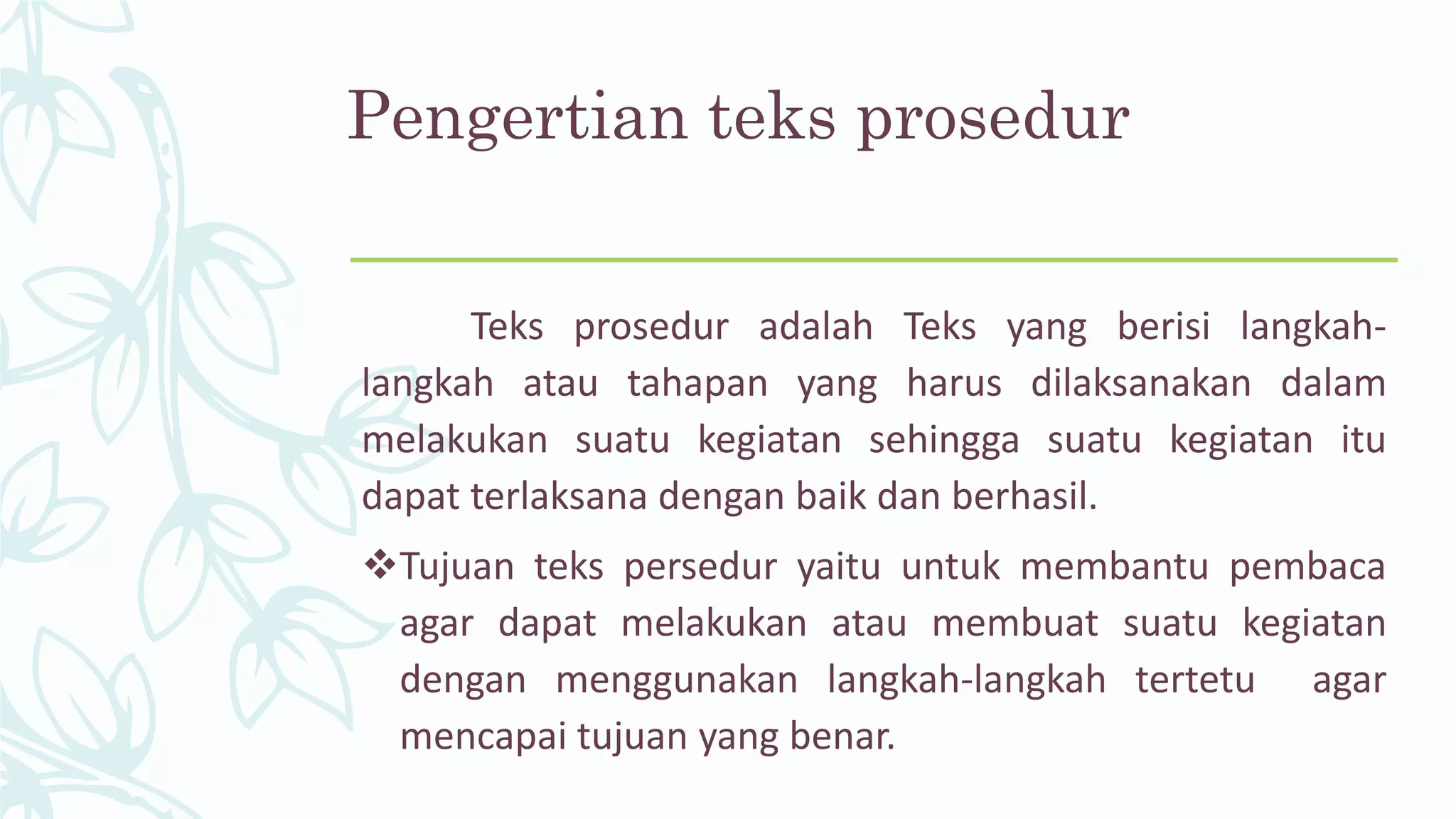 Teks prosedur. | PPTX