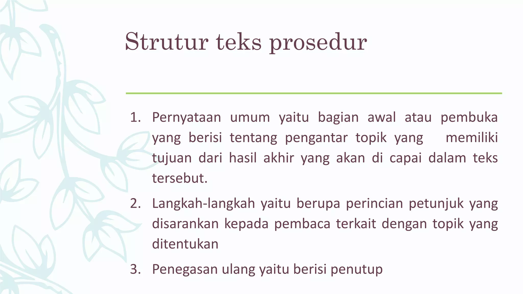 Teks prosedur. | PPTX