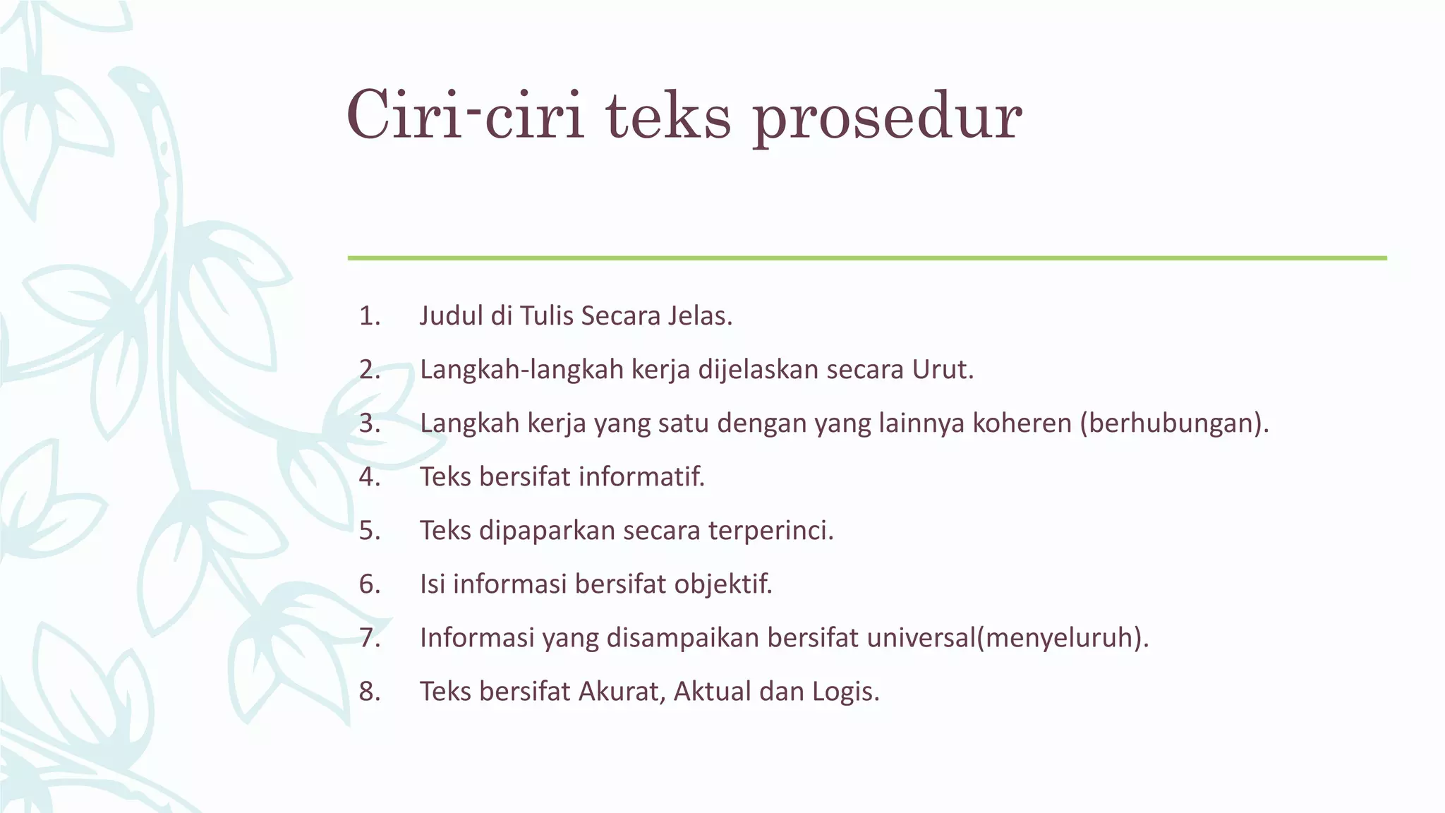 Teks prosedur. | PPTX