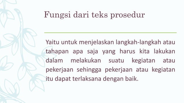 Teks prosedur. | PPTX