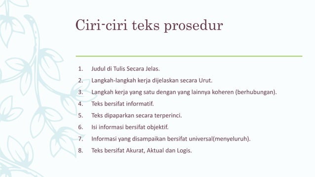 Teks prosedur. | PPTX