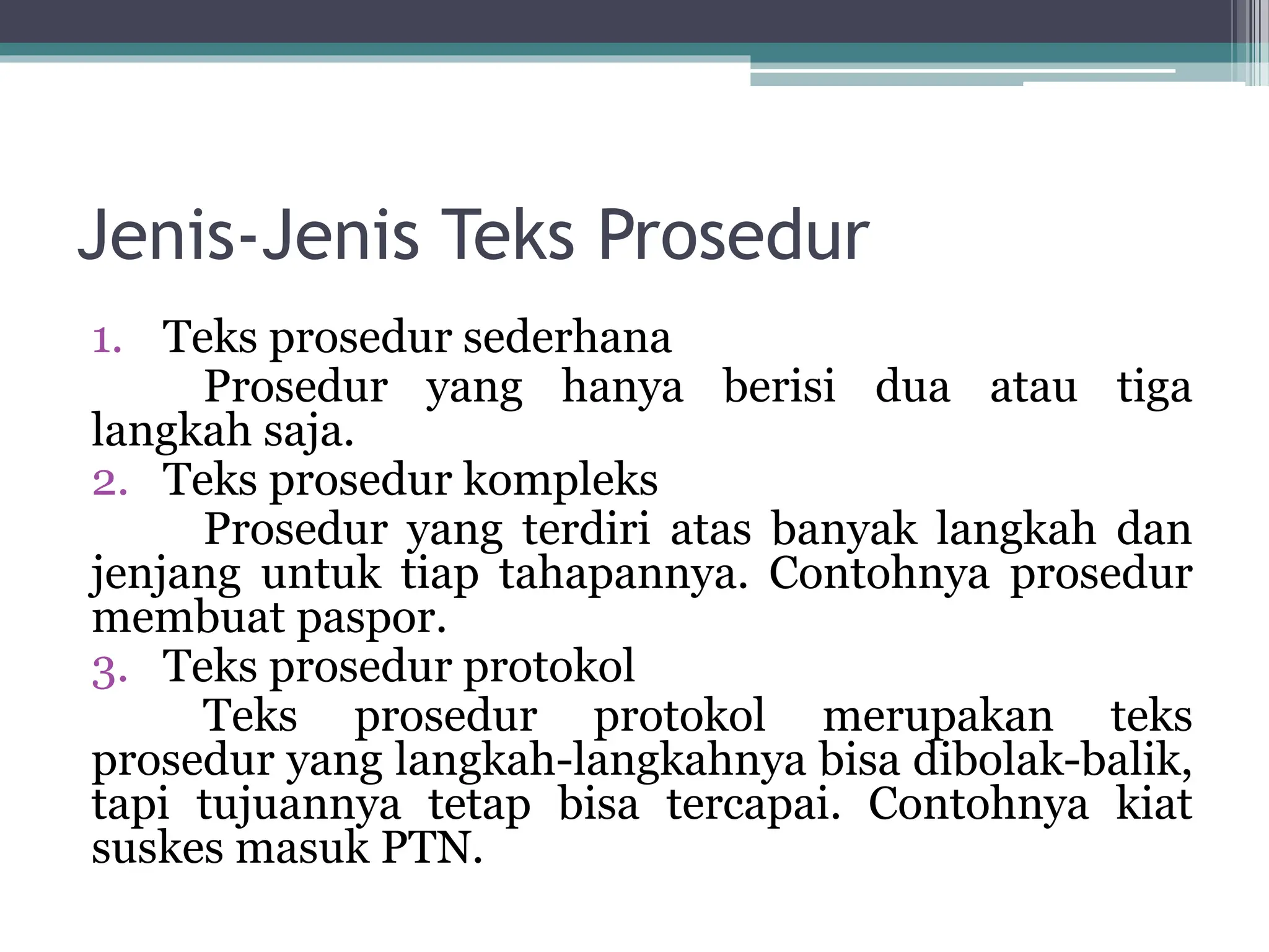 MATERI TEKS PROSEDUR: PENGERTIAN DAN JENIS-JENIS | PPT MATERI TEKS PROSEDUR: PENGERTIAN DAN JENIS-JENIS | PPT