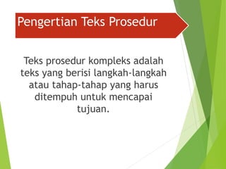 Teks prosedur kompleks (Bahasa Indonesia) Citra Pramita | PPTX