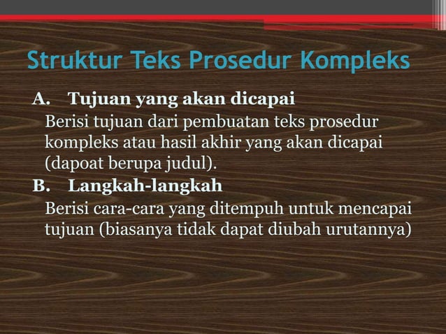 Teks prosedur kompleks 01 | PPT
